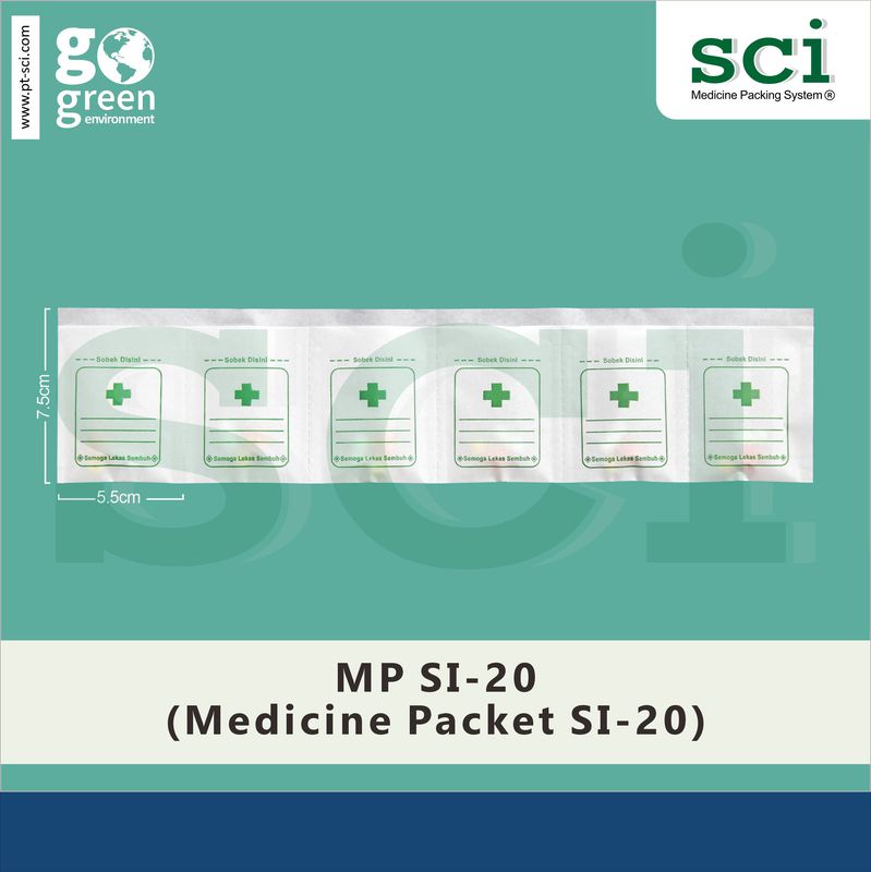 Medicine Packet SI-20 (Kertas Puyer) - 30.000 Pcs