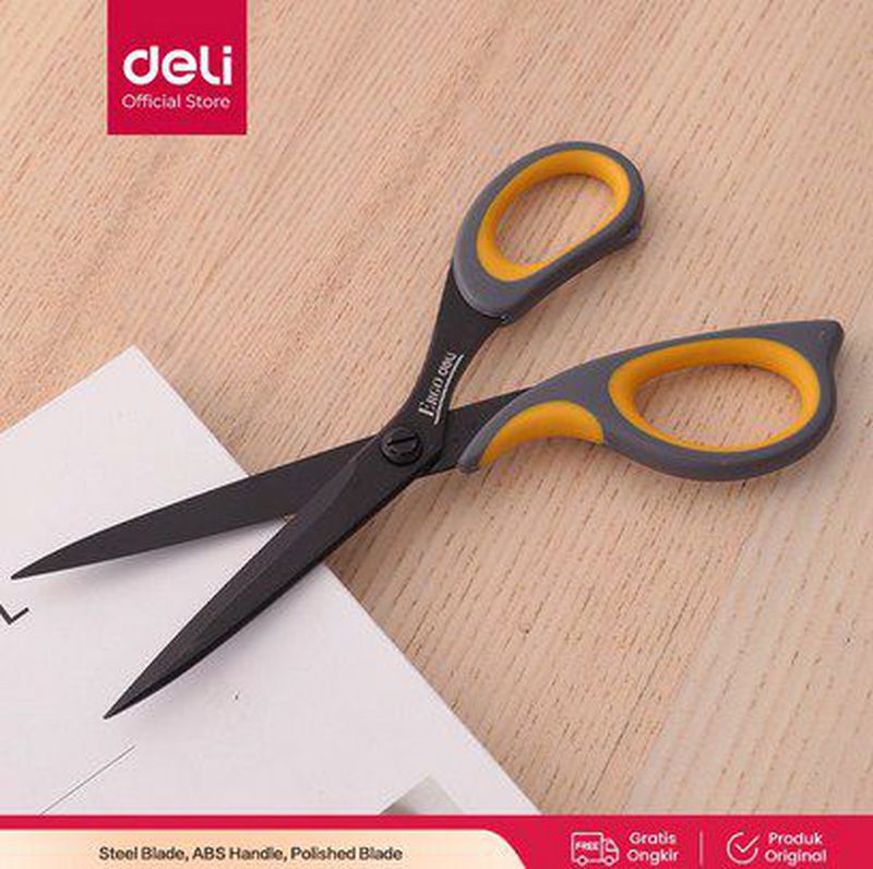 Gunting Teflon 210mm Anti Lengket E77757 Teflon Scissors