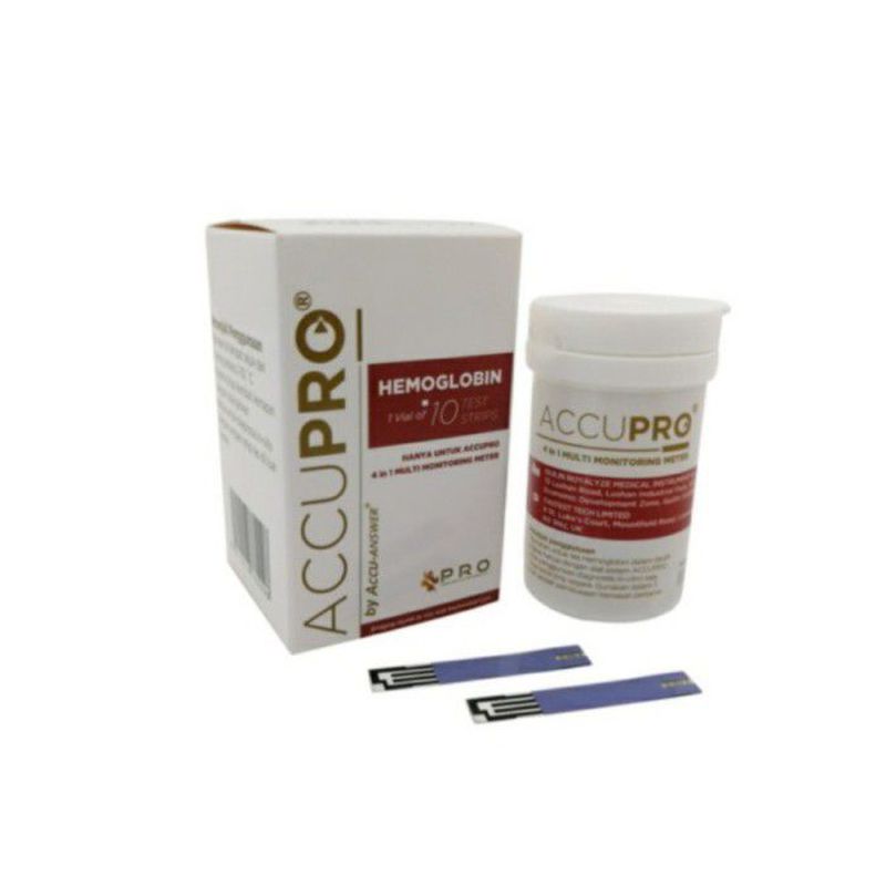 ACCUPRO STRIP CEK HEMOGLOBIN / ACCU PRO HB 10 STRIP