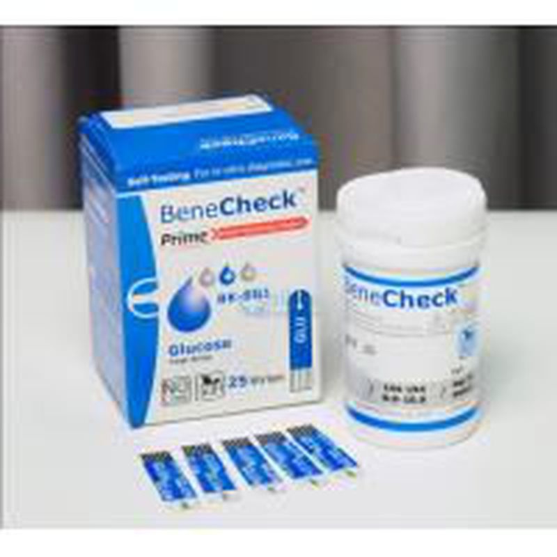 BENECHECK PRIME GLUCOSE ISI 25 STRIP TEST