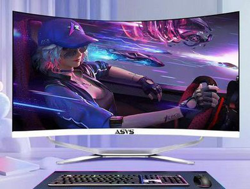 sewa komputer PC All-in-One Baru Layar Lengkung 24 Inch core i3