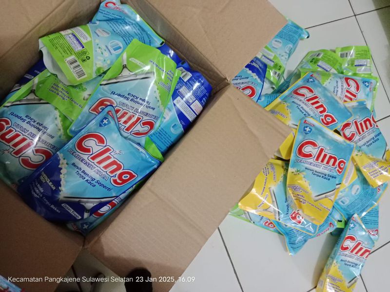 clink pembersih kaca refil