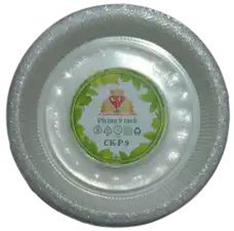 PIRING PLASTIK PUTIH DOP (9 INCH)/ 10 PCS