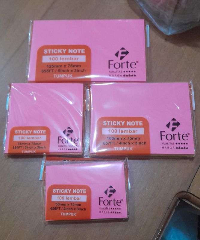 sticky note tumpuk forte - 3x3