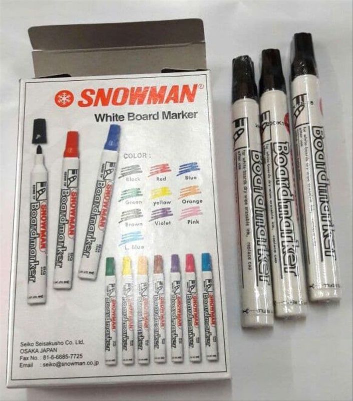 Spidol snowman G12 permanent dan Whiteboard