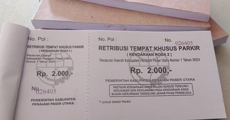 KARCIS PARKIR RODA 2