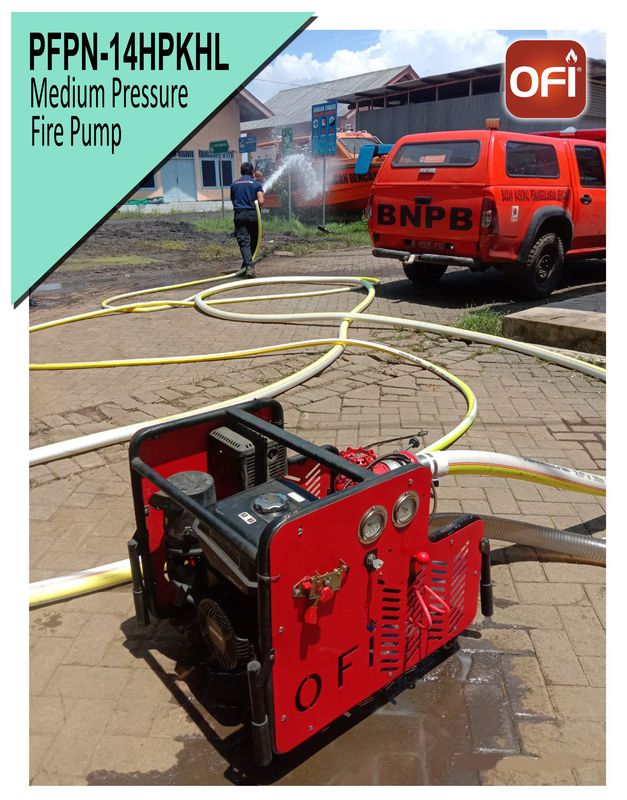 OFI Pompa Pemadam Portable Medium 4-stroke engine PFPN-14hpKHL KOHLER