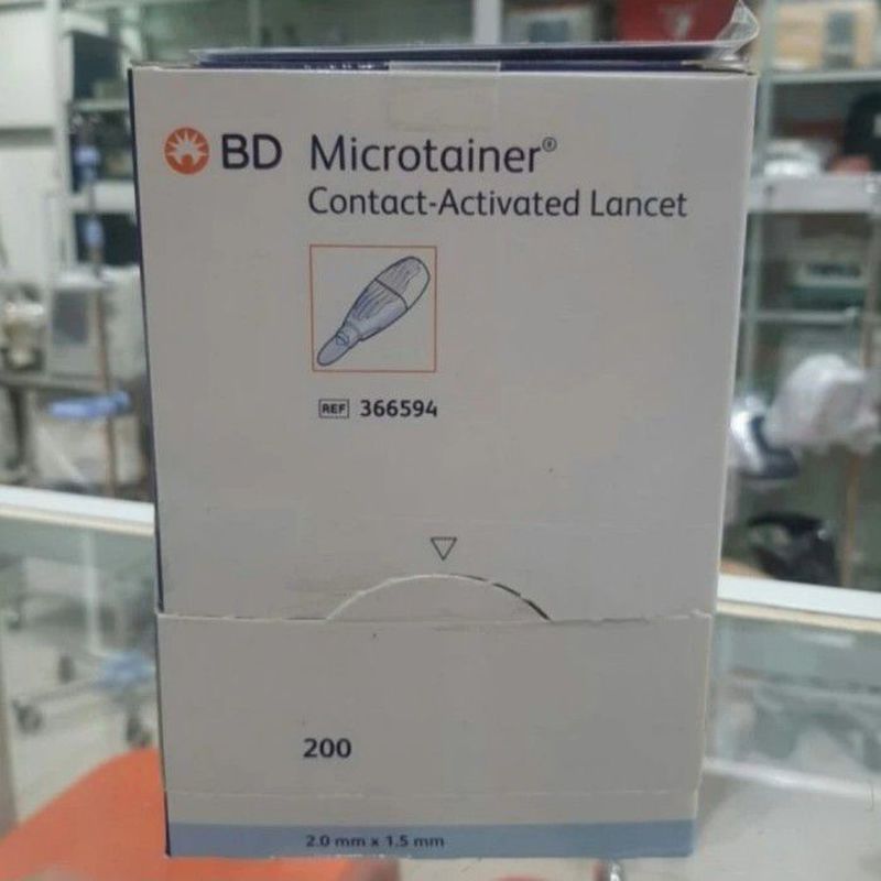 BD Lancet cont-act blue 1,5 mm x 2.0 mm