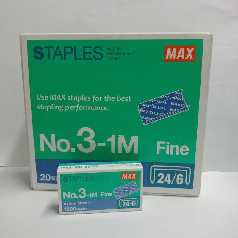 Isi Staples Sedang No. 3, Isi 20 Box