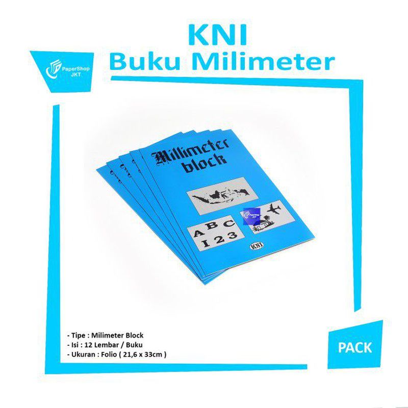 Kertas Grafik A4 milimeter block
