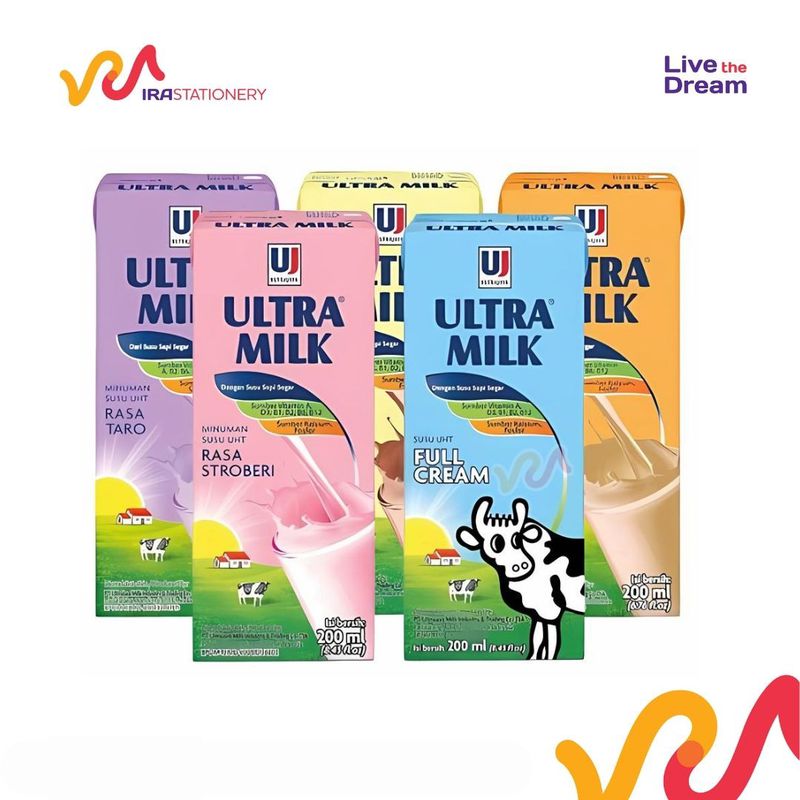 ULTRA MILK UHT 200ML - STRAWBERY