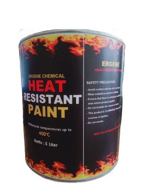 Cat Tahan Panas 400°c - Silver - Heat Resistant Paint - 5L