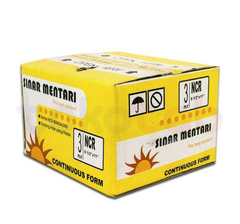 KERTAS CONTINUOUS FORM 3 PLY 9 1/2 X 11 FULL SINAR MENTARI