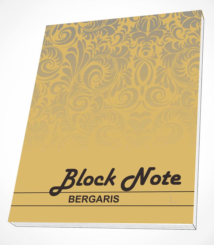 Buku Bloknote Bergaris 1/4 Folio