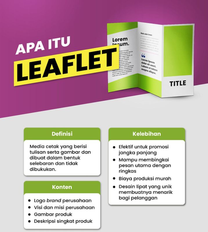 jasa cetak leaflet a4/f4