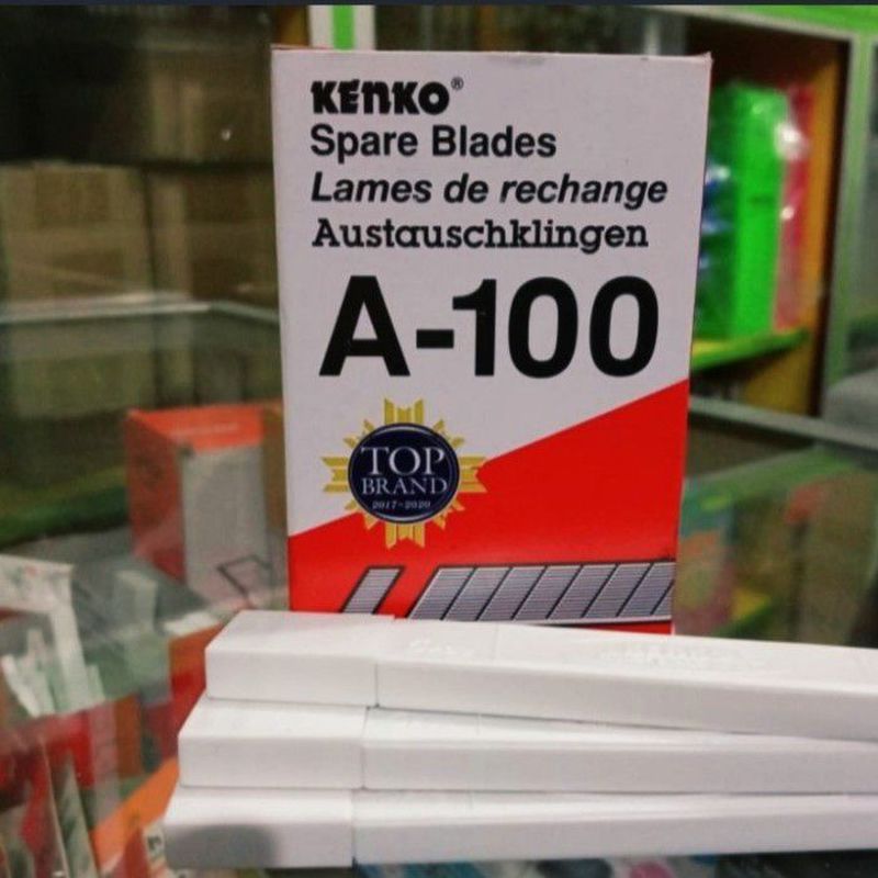 Refill Cutter Blade Isi Pisau Pemotong Kenko A100 / A-100 1 Tube 5 Pcs