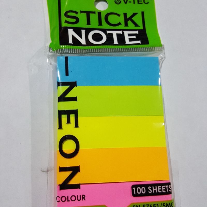 V-TEC POST IT Sticky Note - 5 WARNA