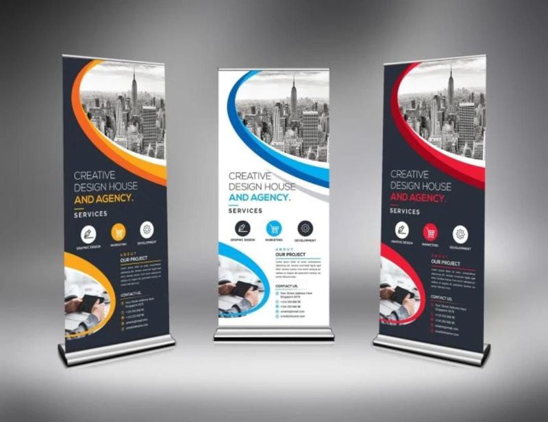 Roll up Banner 60 x 160 cm Flexy 340 gr