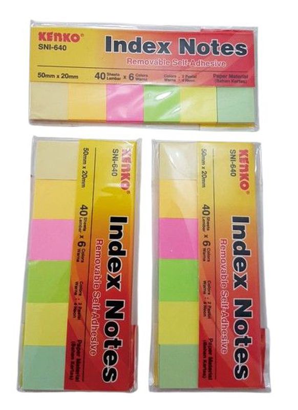 Sticknote Kertas Kecil (Index Notes Kenko 50x20mm)