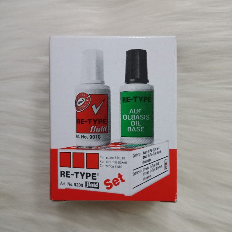 Tipe Ex Cair Kuas Re-Type