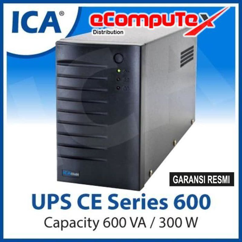 UPS ICA LINE INTERACTIVE CE-600 CE600 600VA / 300 WATT RESMI