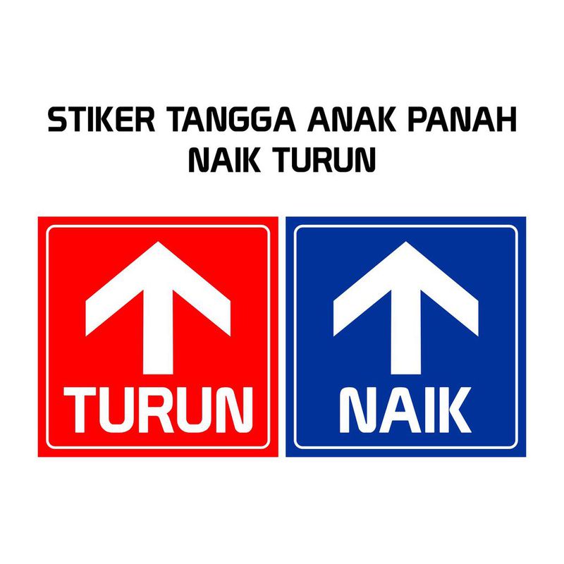 Plang Tanda Petunjuk Naik Tangga