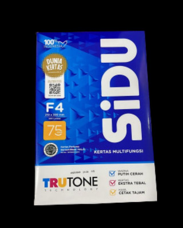 Kertas HVS Folio uk. F4 (21,5 x 33 cm) 80g isi 50 Lembar