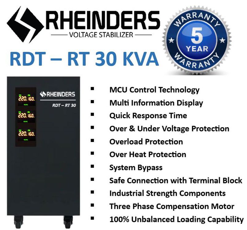 STABILIZER RHEINDERS 30 KVA 3 PHASE