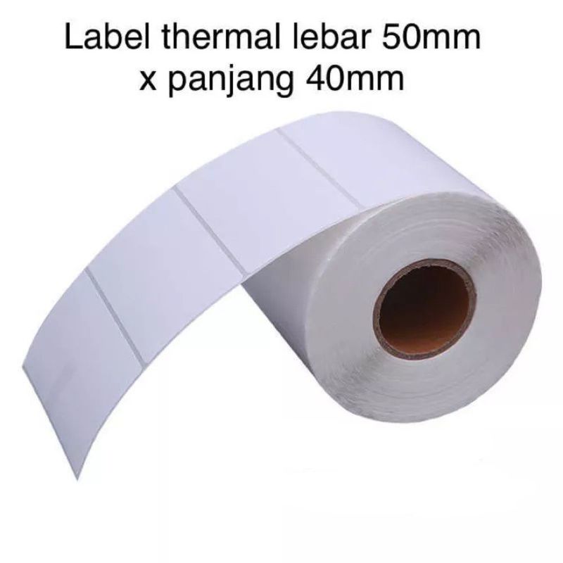 KERTAS THERMAL STICKER LABEL 50x40MM