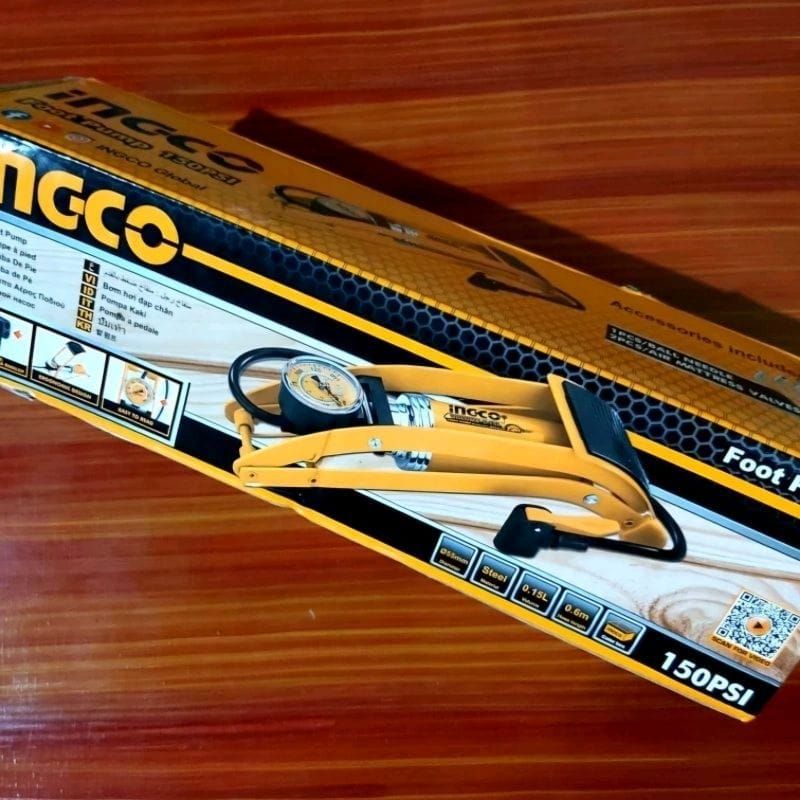 Pompa Injak Orange INGCO 150 PSI