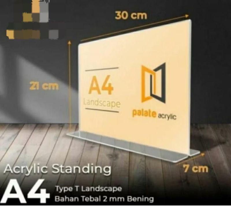 Akrilik A4 - Landscape