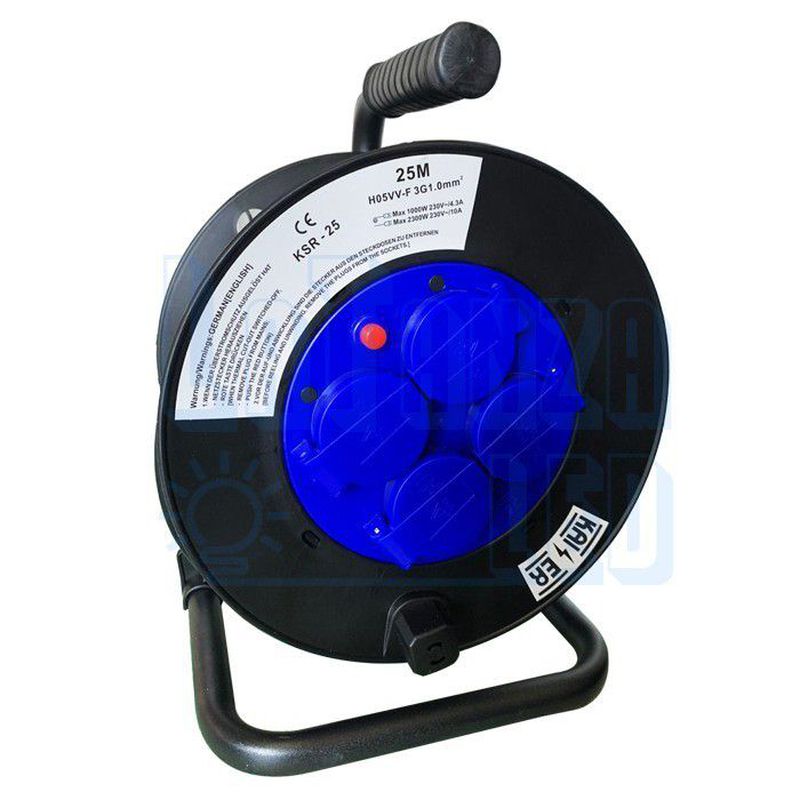 Kabel Roll Kaiser 25M 4 Stop Kontak