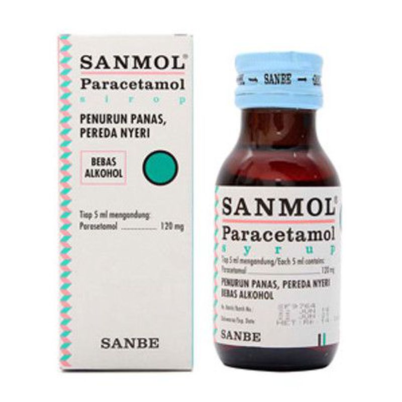 sanmol sirup/ Paracetamol sirup/ Botol