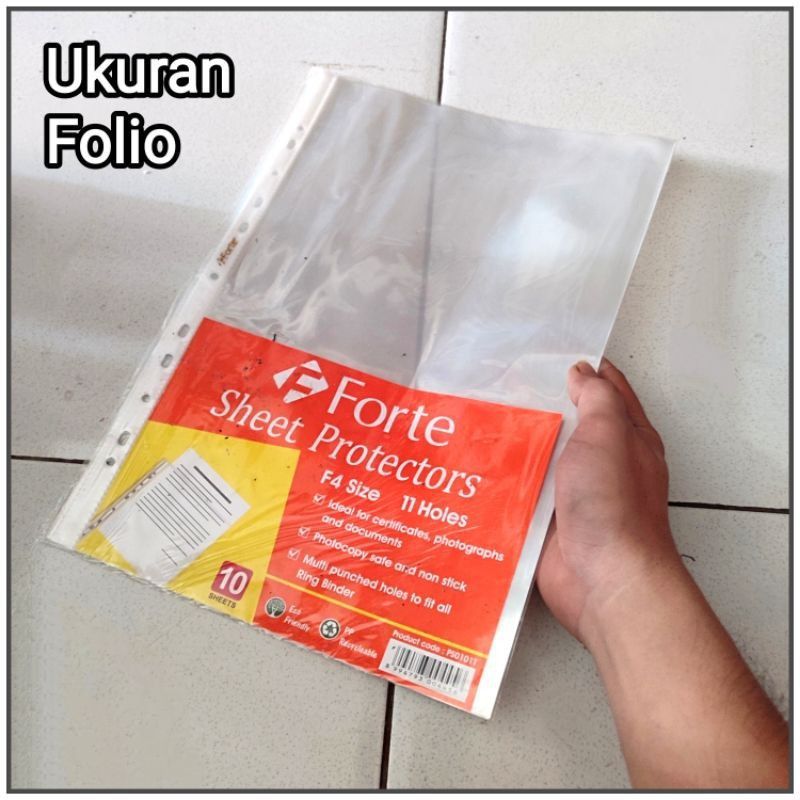 CLEAR SHEET PROTECTOR F4