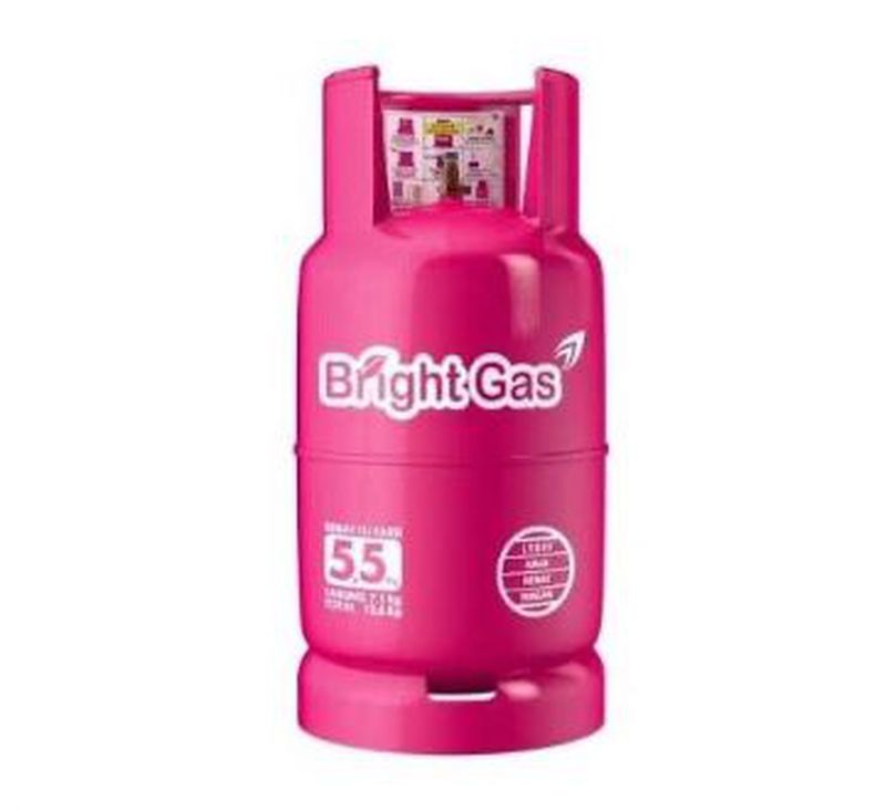 refill tabung gas bright 5,5 kg/tabung pink 5,5 kg