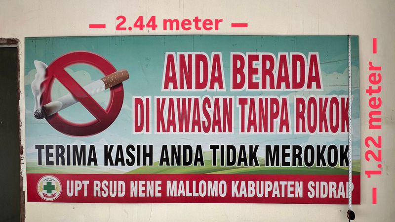 Spanduk kawasan tanpa rokok