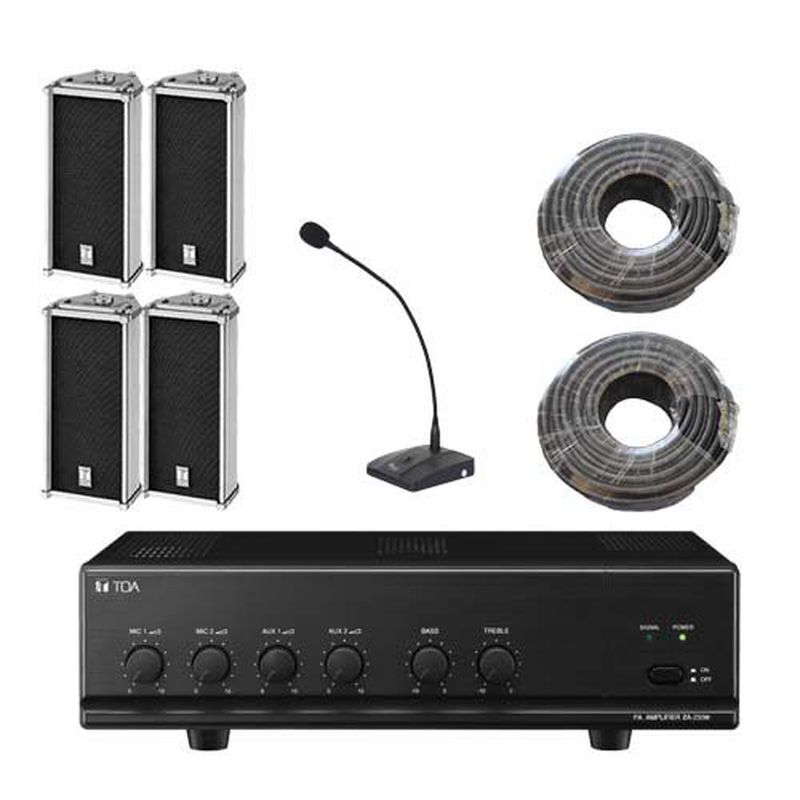 Paket Sound System TOA 4 Speaker