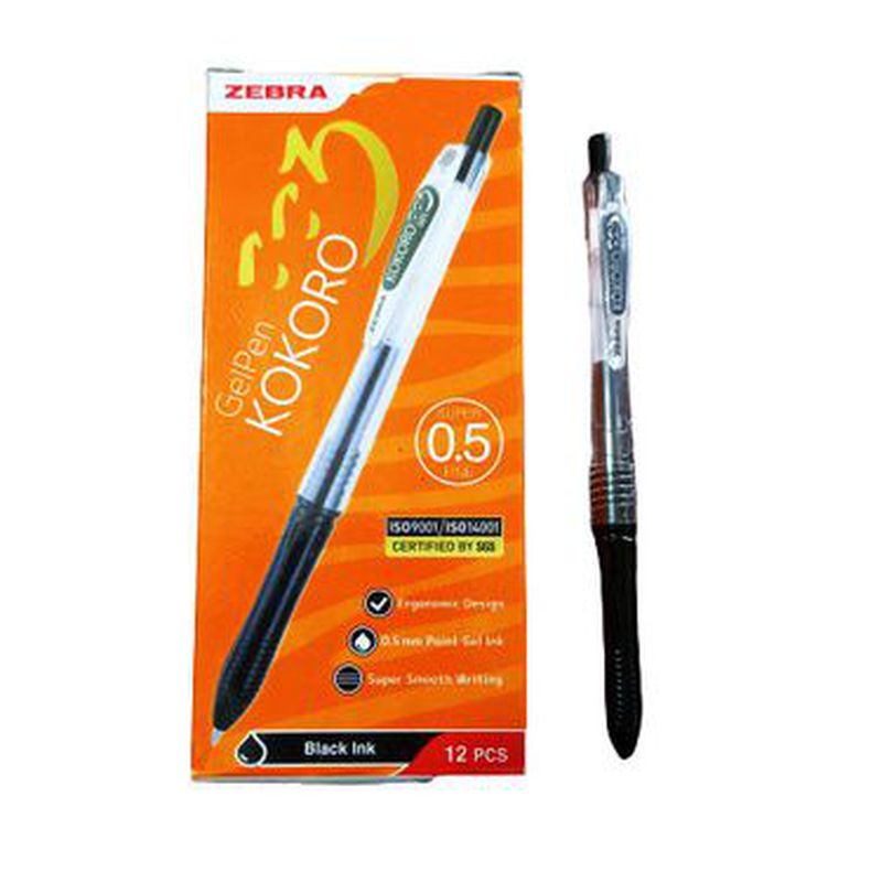 BALLPOINT ZEBRA GEL KOKORO 0.5