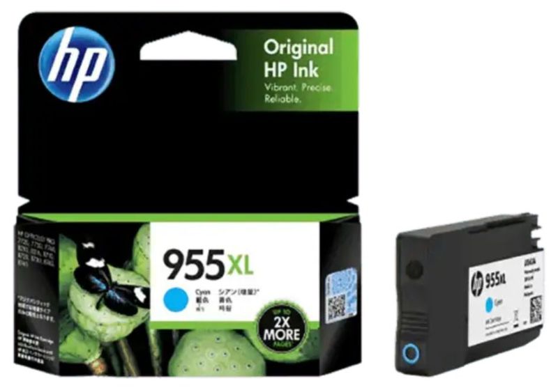 Tinta Printer HP 955 XL Cyan Original Ink Carridge