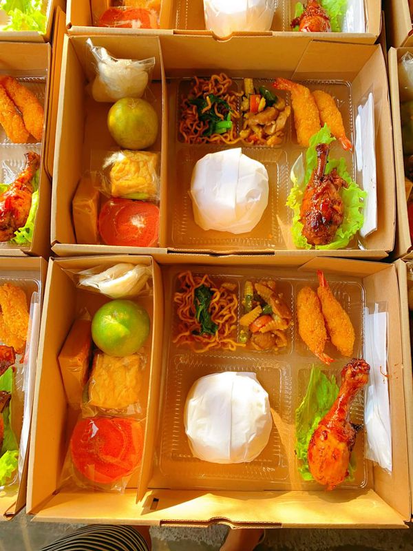 Paket Nasi Box 40,5K PAKET A (INCLUDE 2 SNACK) - JUS