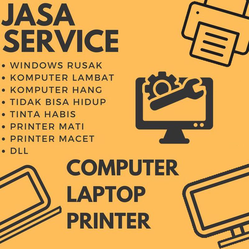 Jasa Service Komputer & Pemeliharaan PC/AIO/Laptop