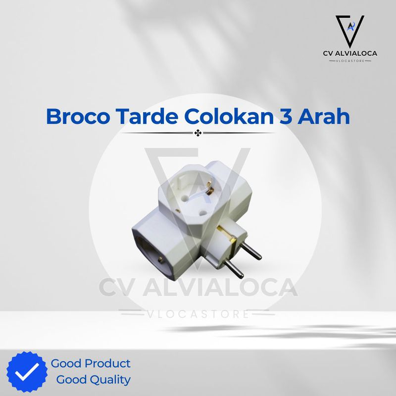 Broco Tarde Colokan 3 Arah Tee Arde