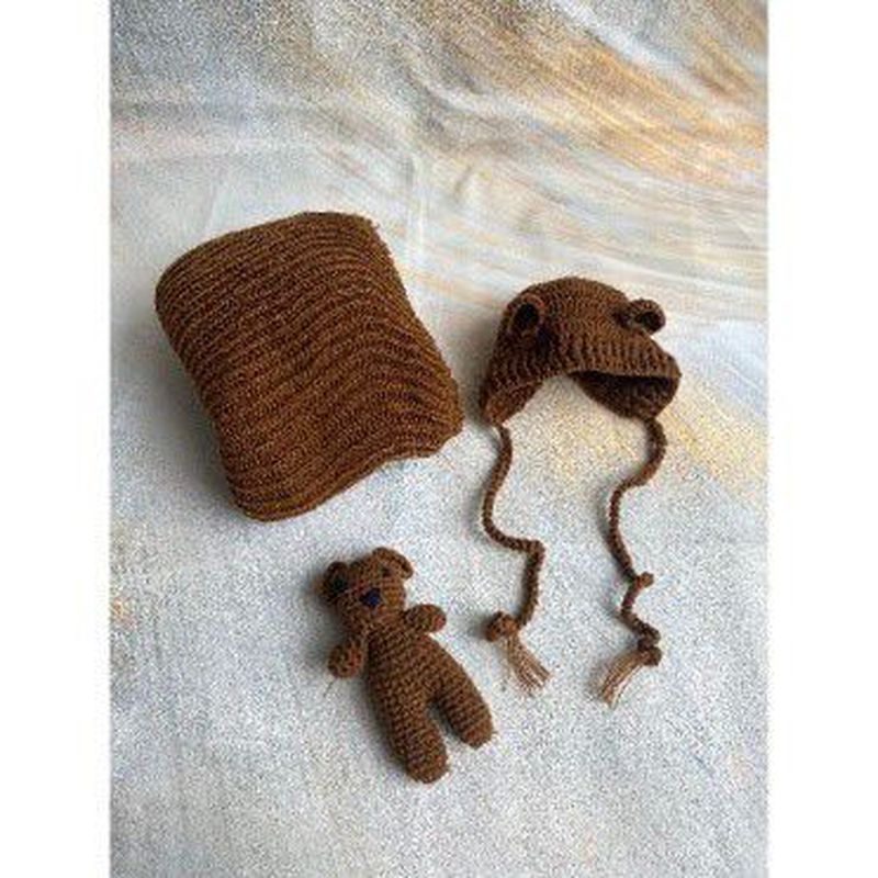 TOPI RAJUT BAYI DESIGN KELINCI BUNNY BERUANG BEAR UNTUK BAYI NEWBORN