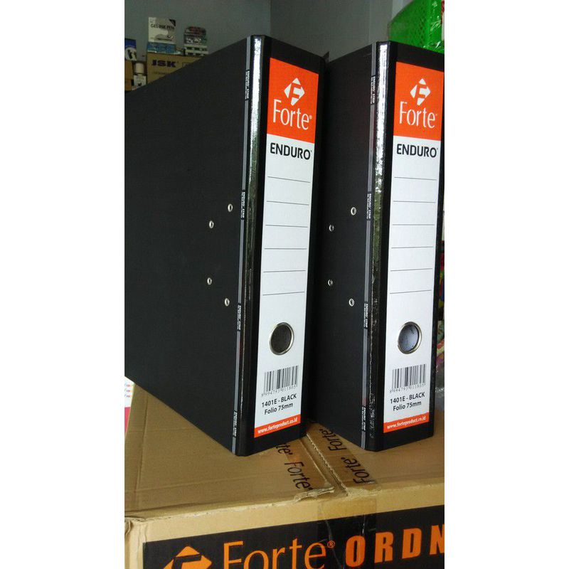 ODNER ENDURO F4 75MM FORTE HITAM 1401E / ORDNER FOLIO / F4 - Stationery