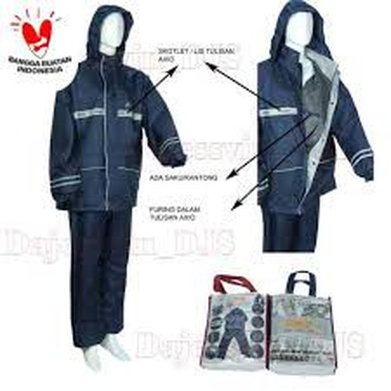 Mantol Baju Celana - Biru