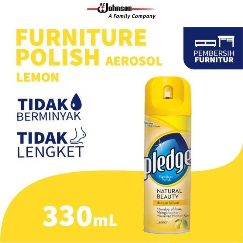 Pledge Aerosol Lemon 330ml (Kaleng)
