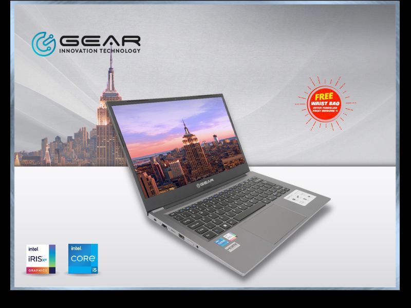 Notebook GEAR BOOK K5 (seri 8M) i5-1155G | 8GB DDR4 | Win 11 Pro ...