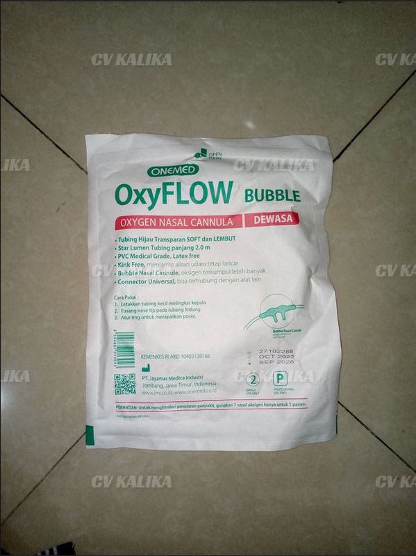 OXYFLOW NASAL CANULA SOFT BUBLE DEWASA ONEMED