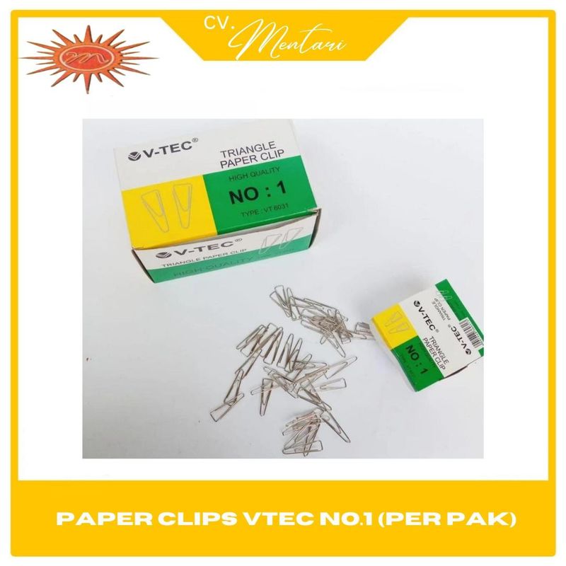 PAPER CLIPS NO.1 (Per Pak)