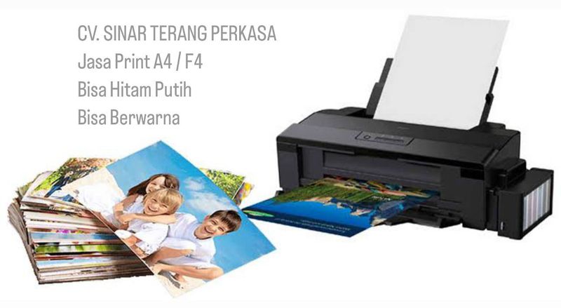 Jasa Print Hitam Putih F4